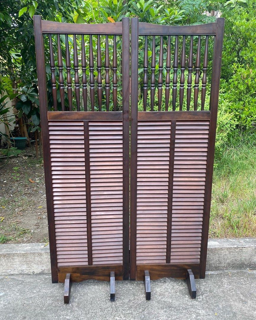 wooden 2panel divider, Furniture & Home Living, Home Decor, Other Home ...