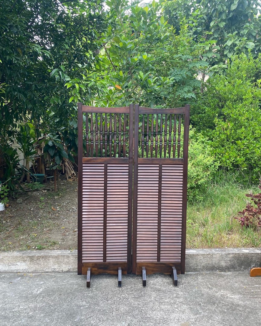 wooden 2panel divider, Furniture & Home Living, Home Decor, Other Home ...
