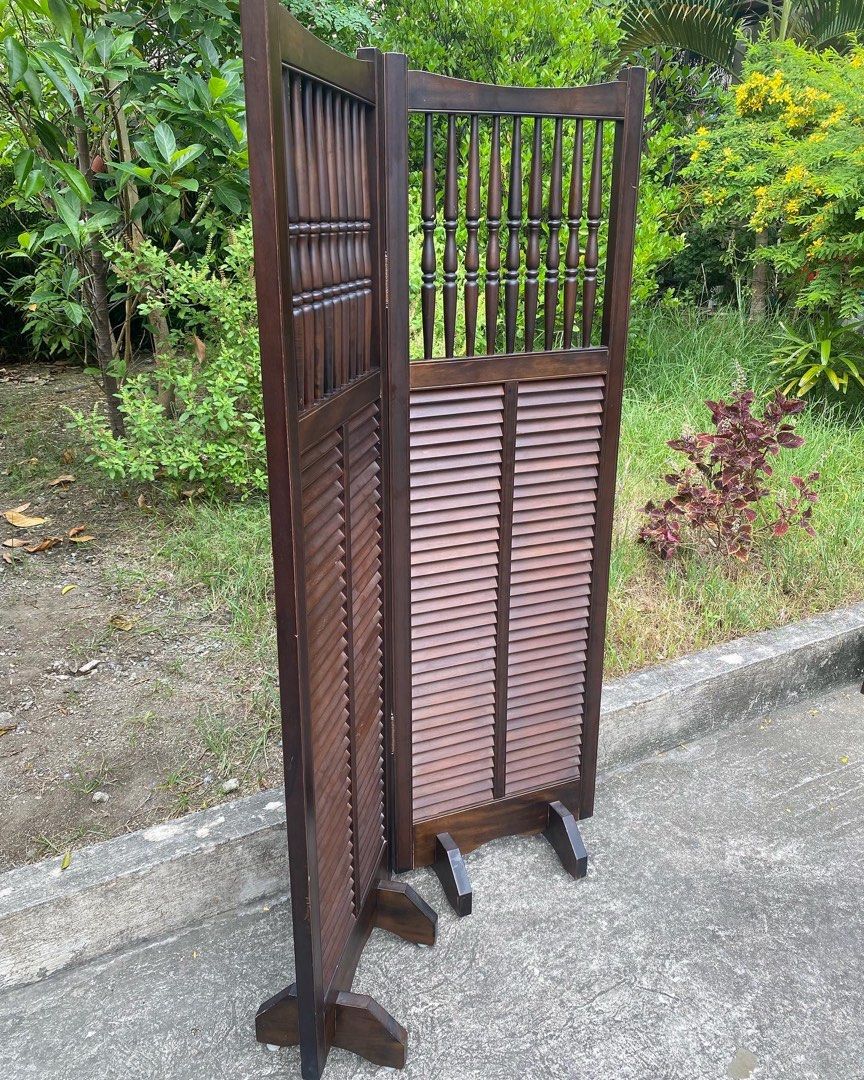 wooden 2panel divider, Furniture & Home Living, Home Decor, Other Home ...