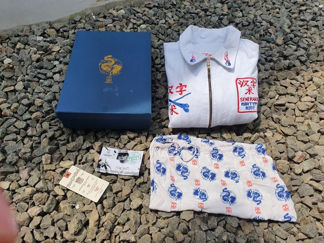 WORK JACKET RAWTYPE RIOT X SENI KANJI ORIGINAL JAKET RAW TYPE TEAM RTR ...