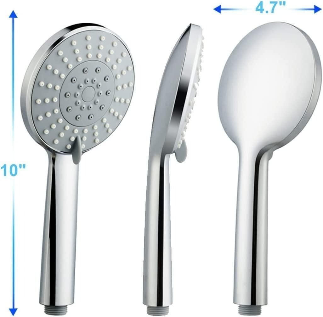 X23 Silver Double Pressure High Pressure Shower Head, Increase Power ...