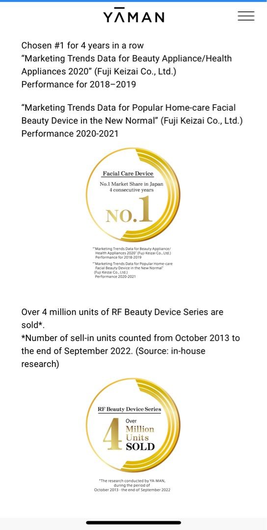 YAMAN RF Bloom RED set, Beauty & Personal Care, Face, Face Care on ...