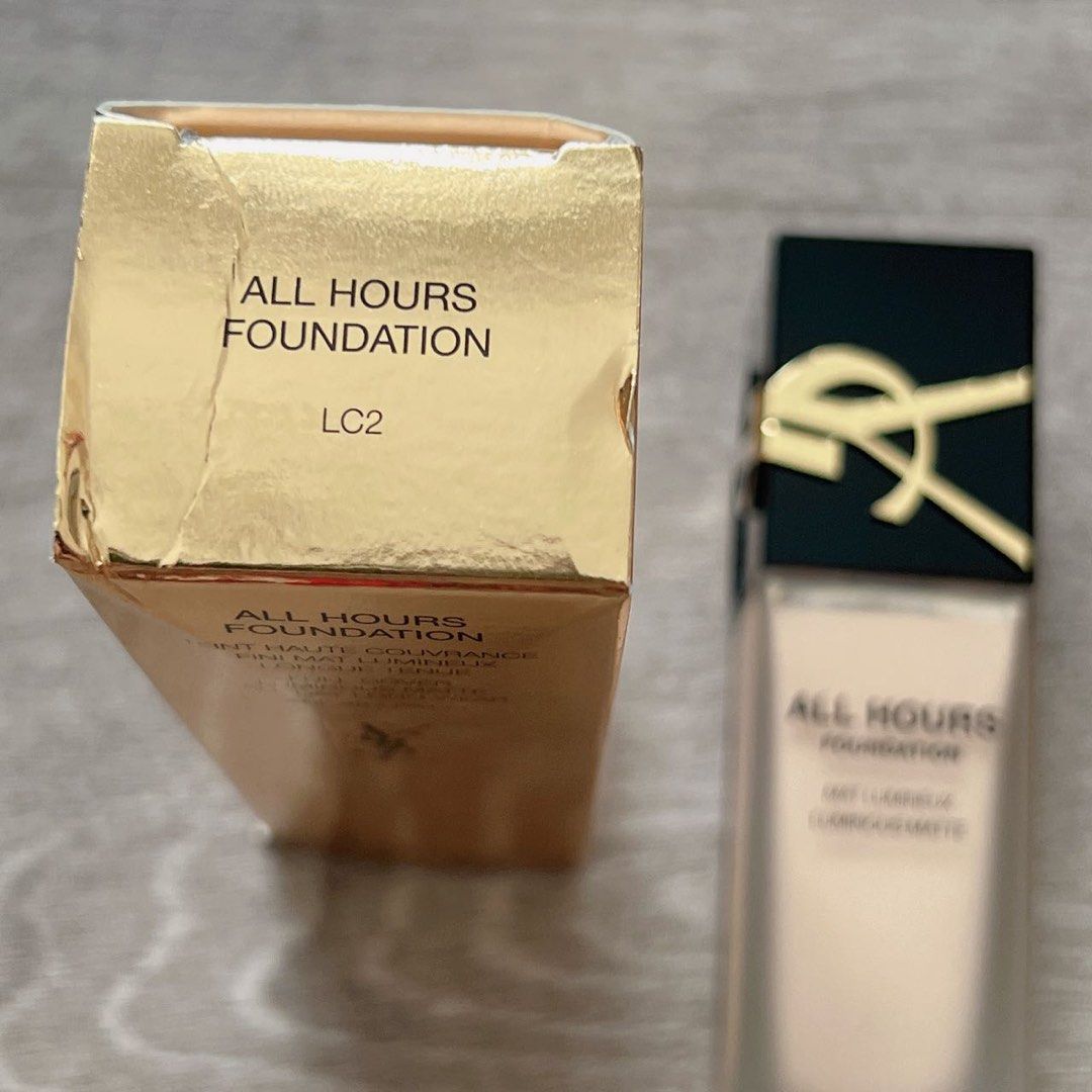 Ysl ALL HOURS FOUNDATION shade LC2, Beauty & Personal Care, Face ...