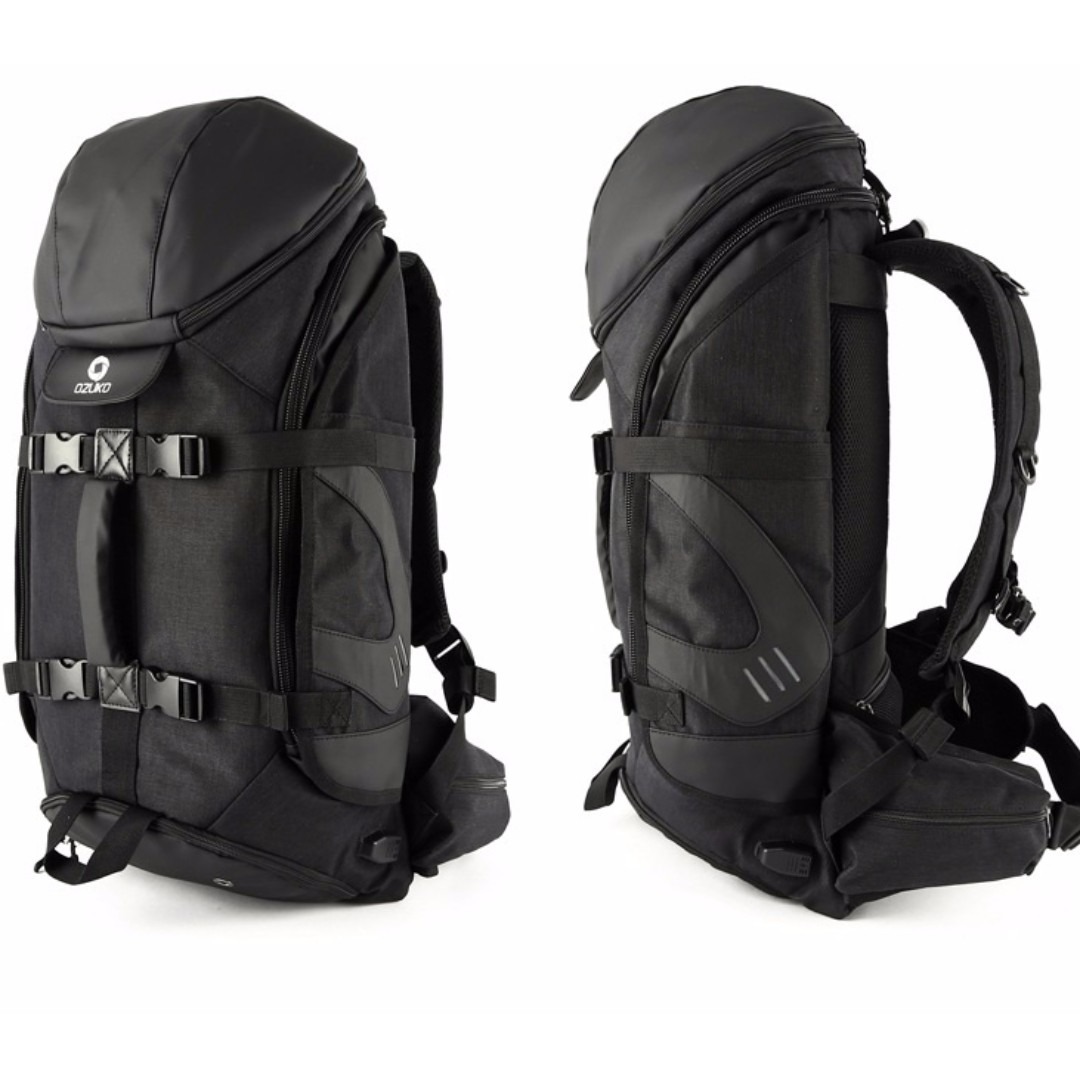 0ZU Black Travel Backpack/ Haversack/ Bag - With Shoe Compartment!, Men ...