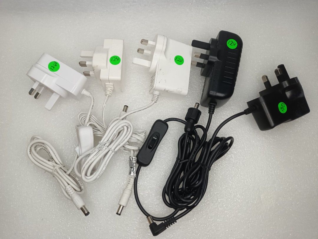 12V Power Adaptors Bundles, Computers & Tech, Parts & Accessories ...