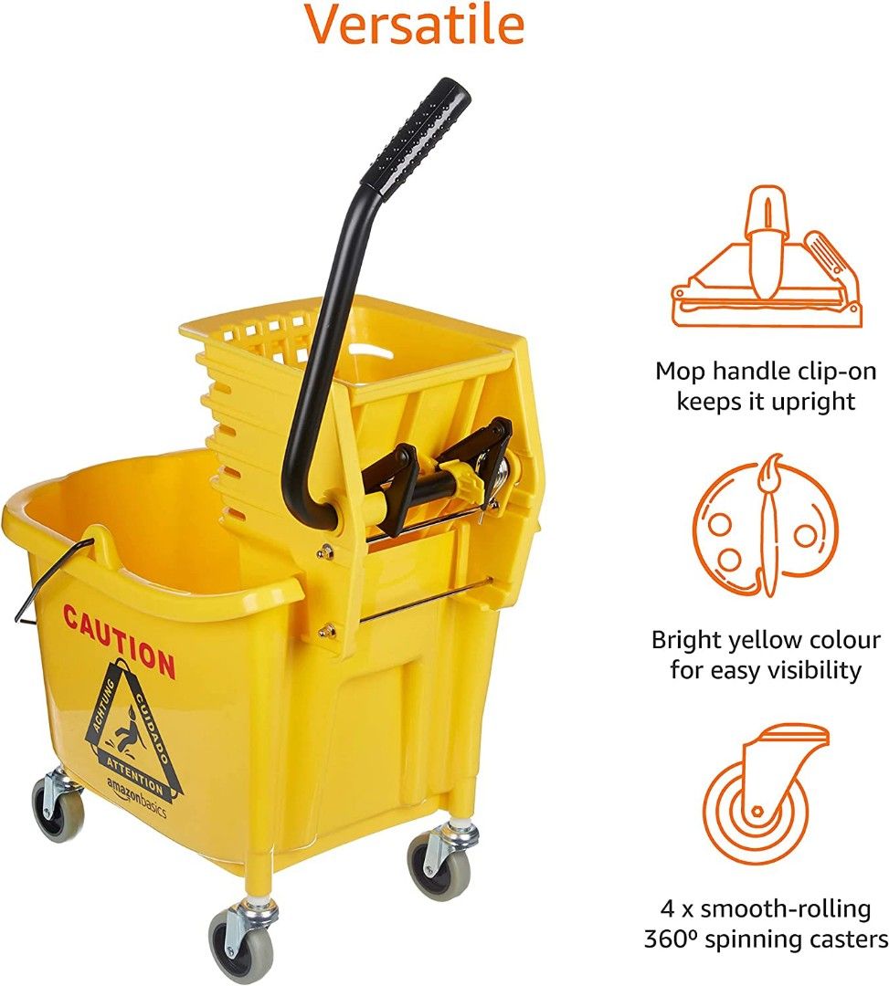 36L Mop Bucket, Furniture & Home Living, Cleaning & Homecare Supplies ...