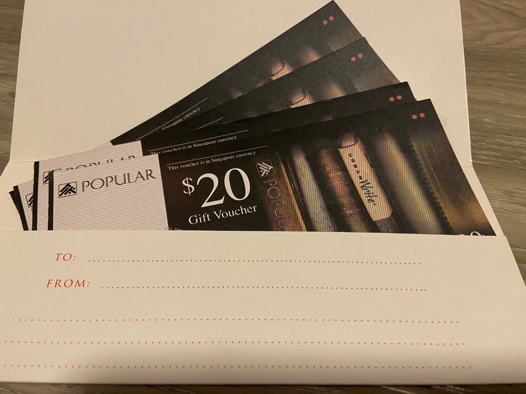 $80 Popular vouchers, Tickets & Vouchers, Vouchers on Carousell