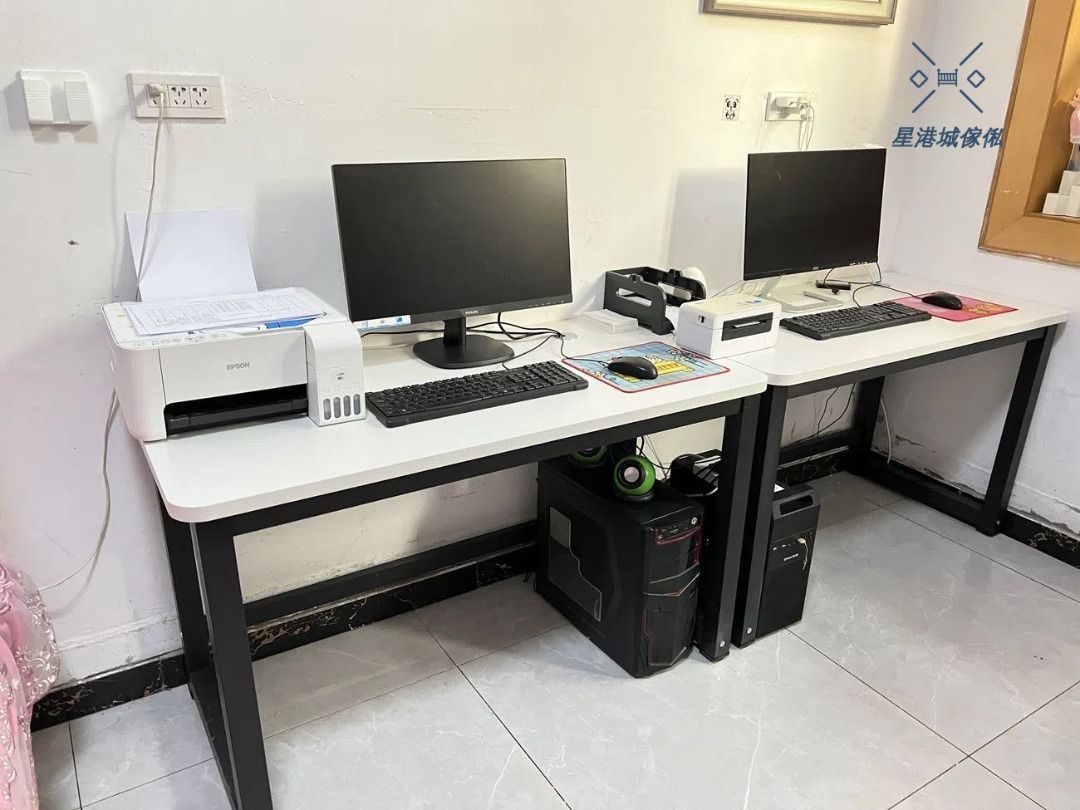 電腦桌 寫字台 學習桌 辦公桌 長桌 書桌 computer desk writing desk study desk long desk ...