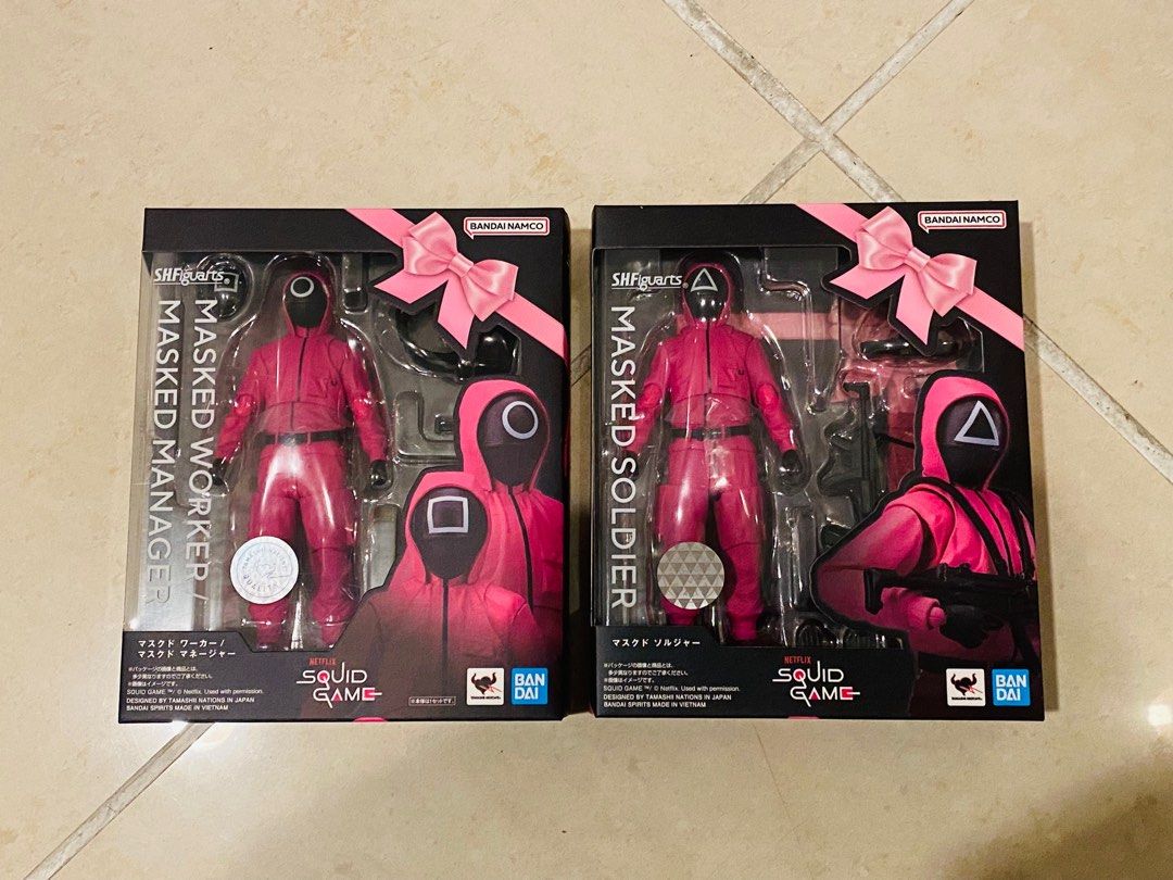 日版 現貨 全新 S.H.Figuarts SHF Squid Game 魷魚遊戲 Masked Soldier & Masked ...