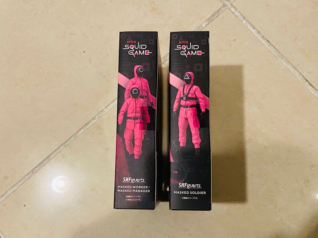 日版 現貨 全新 S.H.Figuarts SHF Squid Game 魷魚遊戲 Masked Soldier & Masked ...