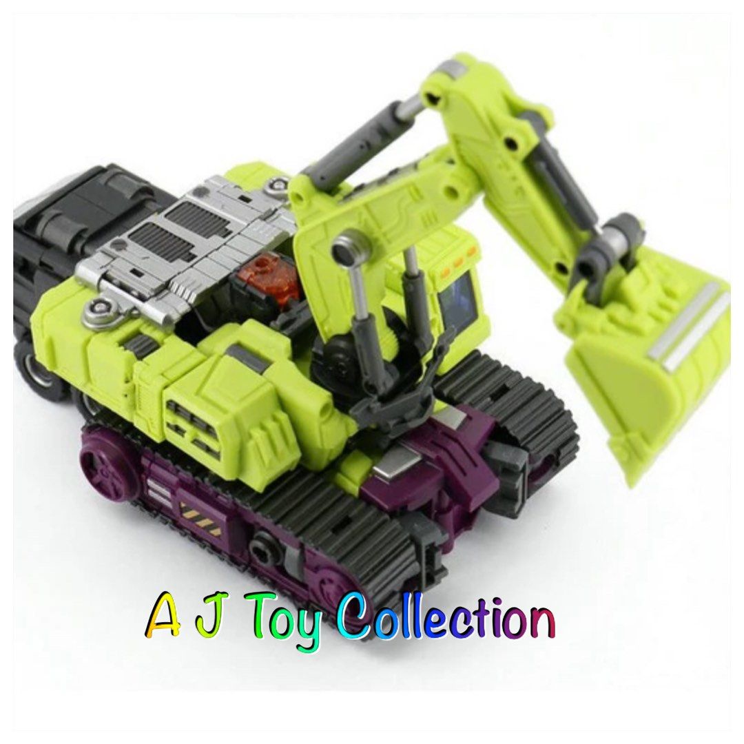 [ In stock ] Transformers JB Jinbao Green Devastator Boxset With Upgrade Kit Oversized Version ...