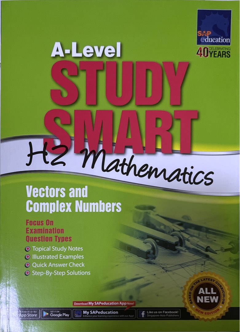 A level- Study smart H2 mathematics vector and complex number , Hobbies ...