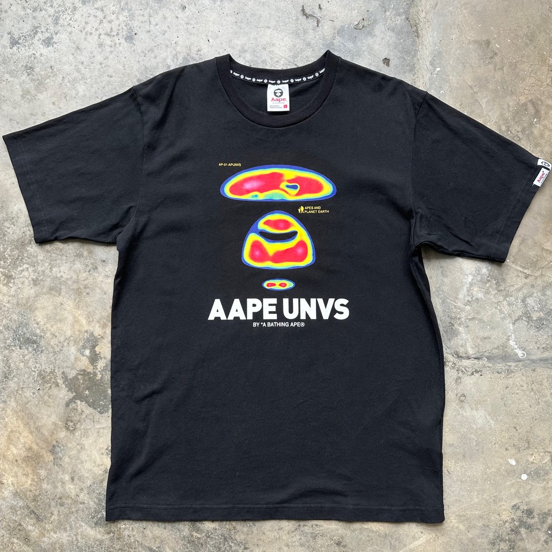 AAPE UNVS By Bathing Ape Bape, Men's Fashion, Tops & Sets, Tshirts & Polo Shirts on Carousell