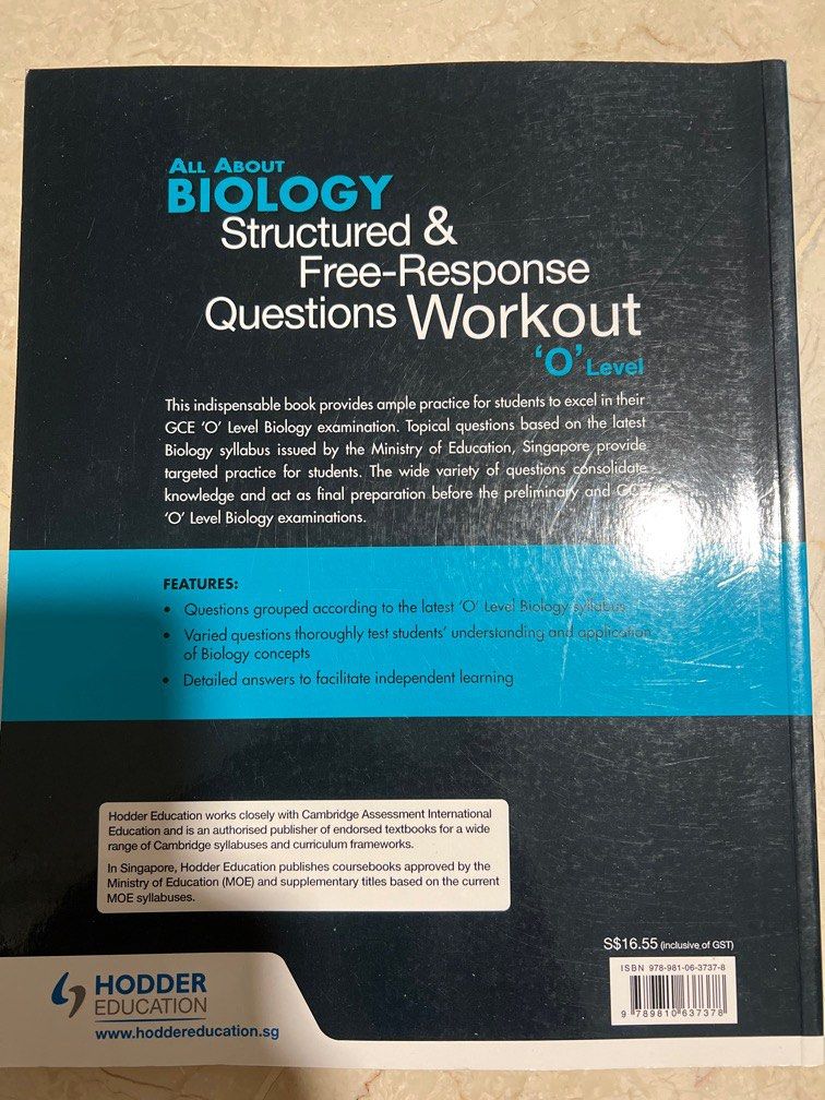 All about Biology structured & free response questions workout O level ...