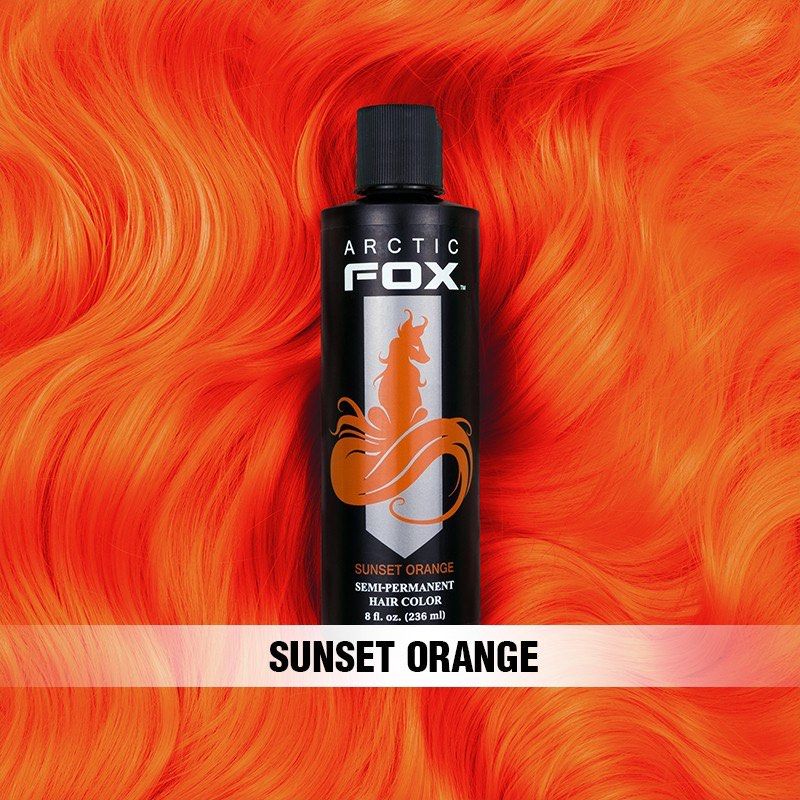 Arctic Fox Sunset Orange Semi-Permanent Hair Dye (4 oz), Beauty ...