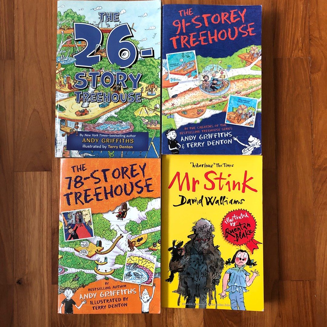 Assorted books including Geronimo Stilton, David Walliams, Storey ...
