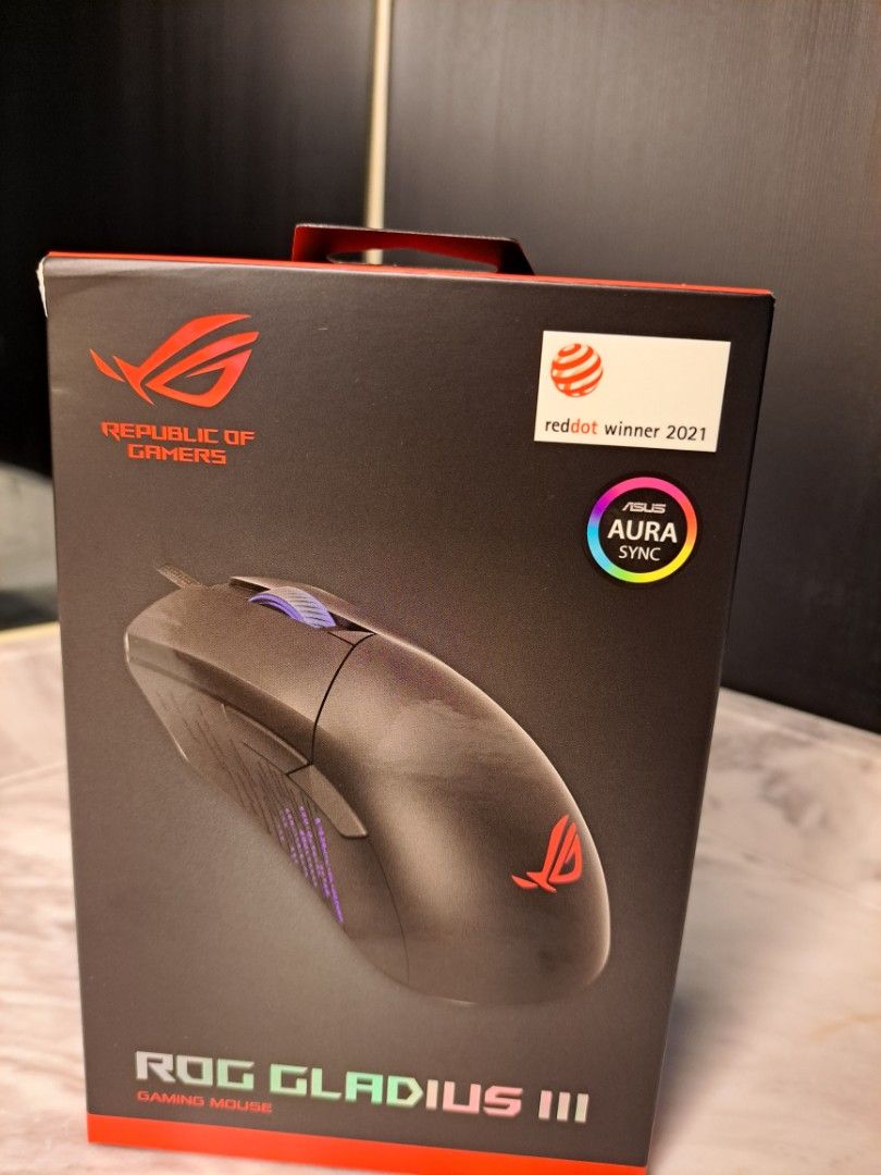 Asus ROG Gladius 3 gaming mouse, Computers & Tech, Parts & Accessories ...