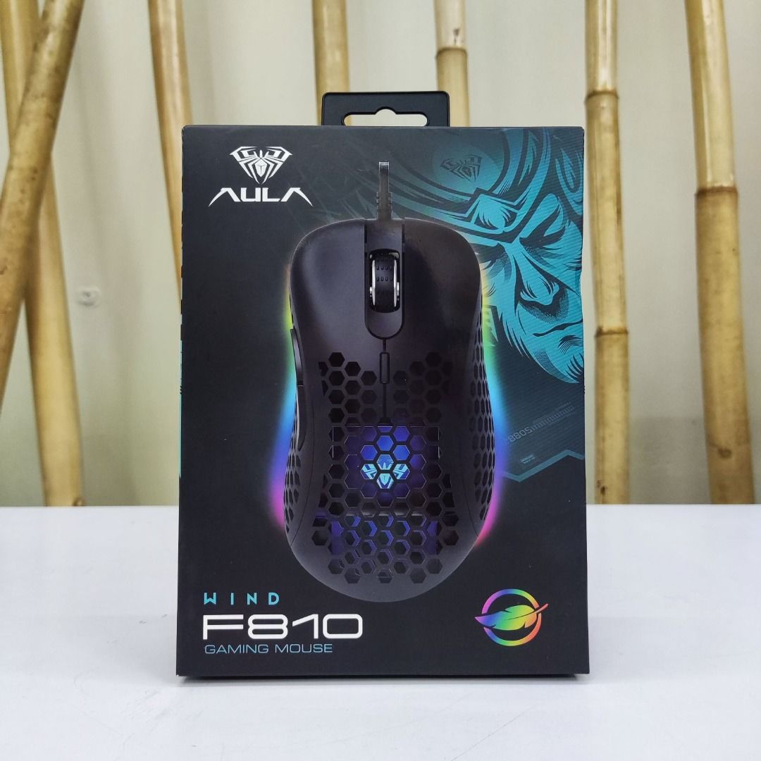 AULA WIND F810 RGB LIGHTWEIGHT HONEYCOMB SHELL WIRED GAMING MOUSE ...