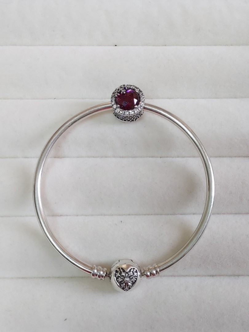 Authentic Pandora bangle and charm, Women's Fashion, Jewelry ...