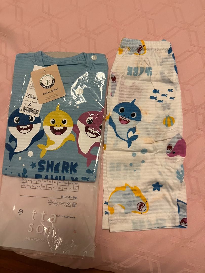 Baby Shark Pyjamas, Babies & Kids, Babies & Kids Fashion on Carousell