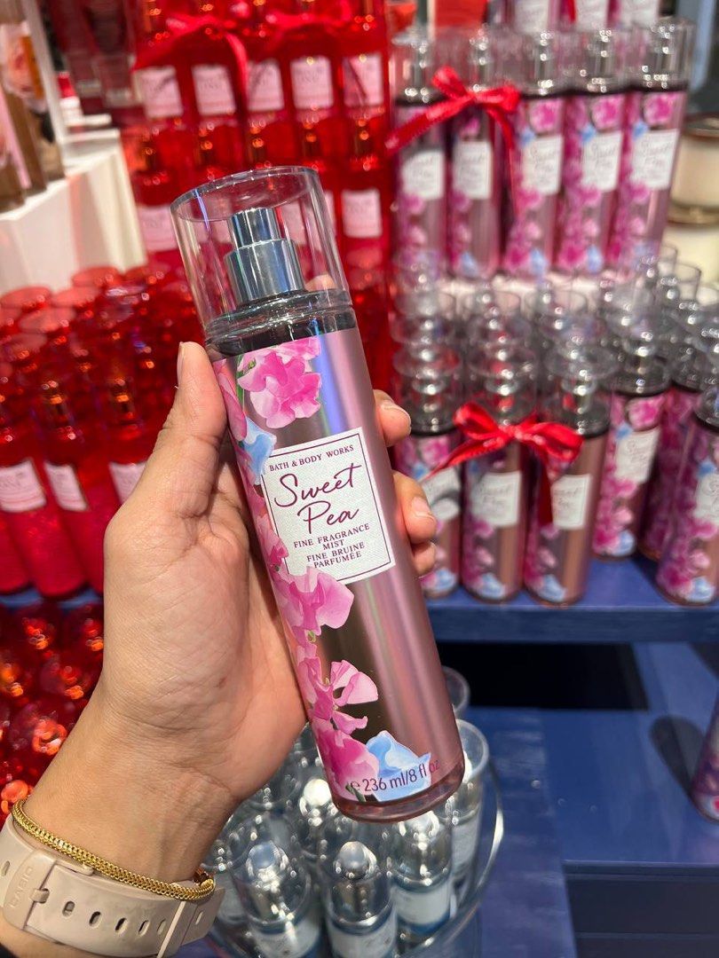 Bath & Body Works - Sweet Pea Fragrance Mist, Beauty & Personal Care ...