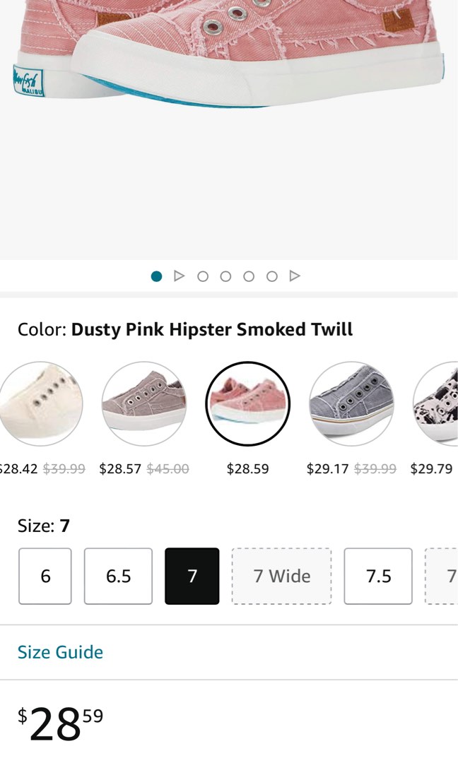 Blowfish Malibu Rose/Dusty Pink, Women's Fashion, Footwear, Sneakers on ...