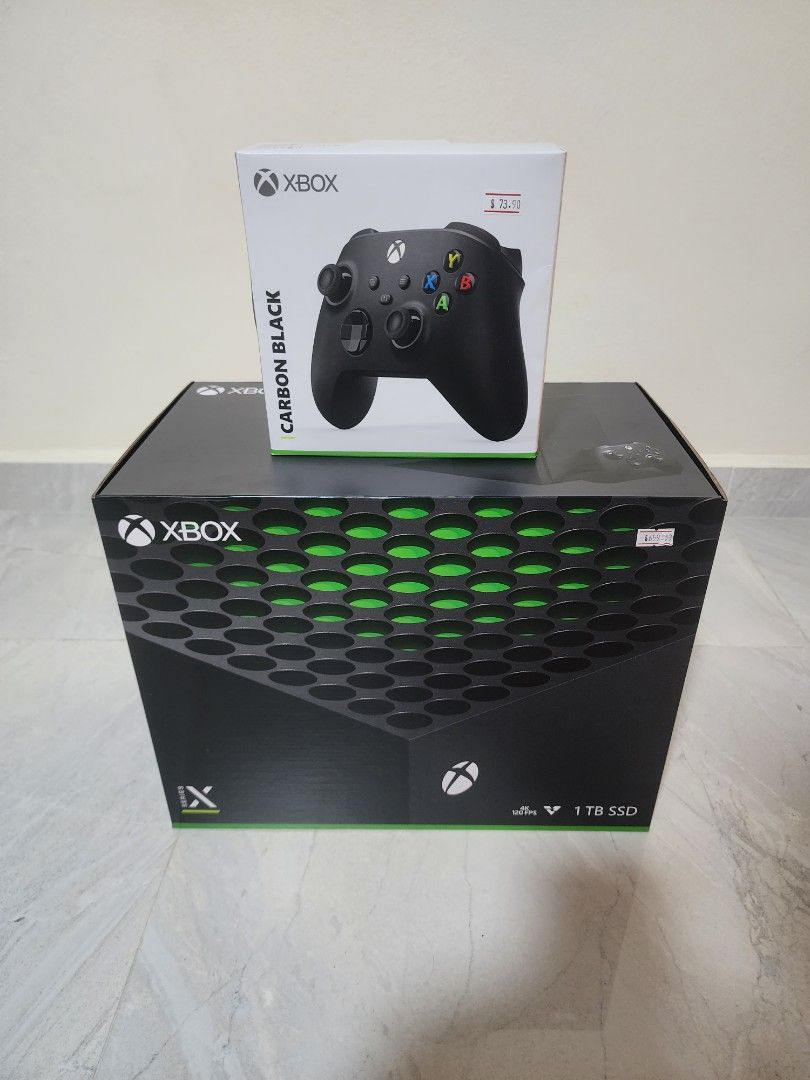 BNIB Xbox Series X Disc Console & Xbox Wireless Controller (Carbon ...