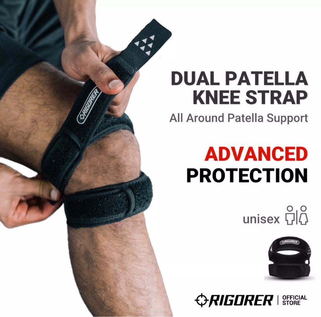 Brand New Rigorer Dual Patella Knee Strap / Brace / Guard, Sports ...