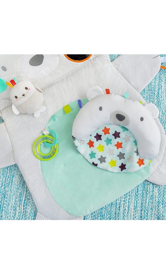 Bright Starts Tummy Time Prop & Play Prop Mat - Polar Bear, Babies ...