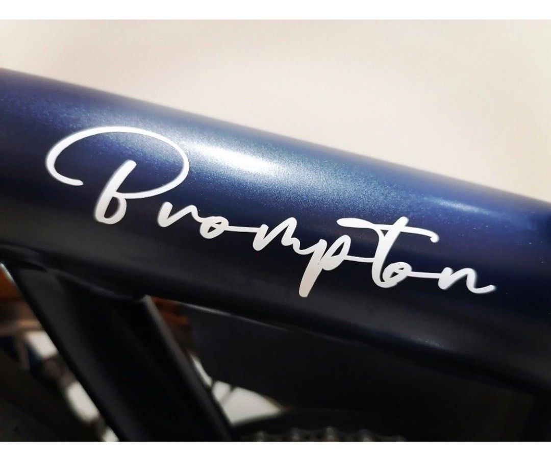 Brompton signature sticker, Sports Equipment, Bicycles & Parts, Parts ...