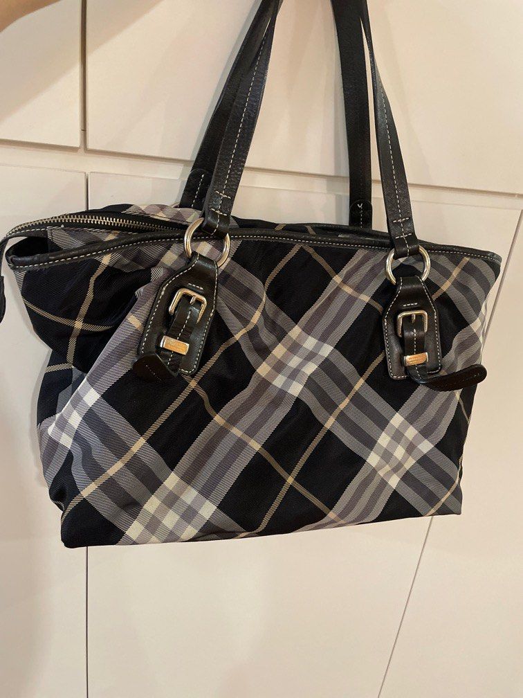 Burberry blue label tote bag, Women's Fashion, Bags & Wallets, Shoulder ...