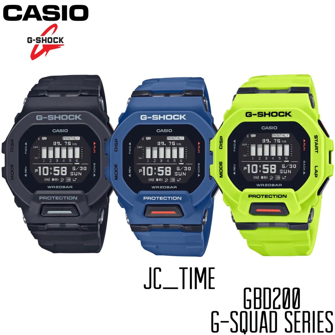CASIO G-SHOCK GBD200 Series 100% Authentic.GBD-200 / GBD-200-1DR / GBD ...
