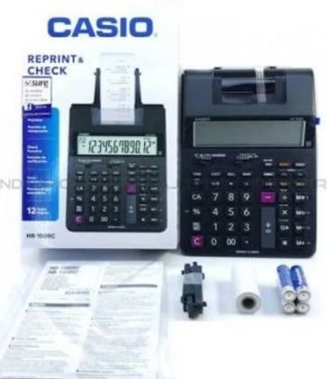 CASIO HR-100RC Adding Machine Printing Calculator 12 Digits, Computers ...