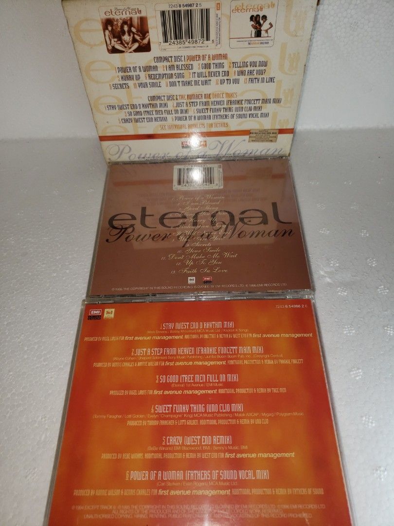 CD ETERNAL - Power Of A Woman 2CDs Boxset 1996, Hobbies & Toys, Music & Media, CDs & DVDs on ...