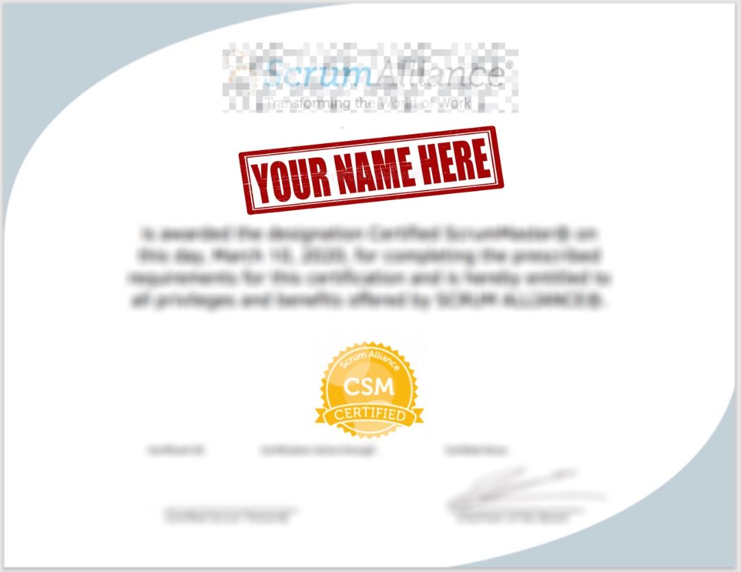 Certified Scrum Master CSM Practice - Guarantee Pass on 1st Try ...