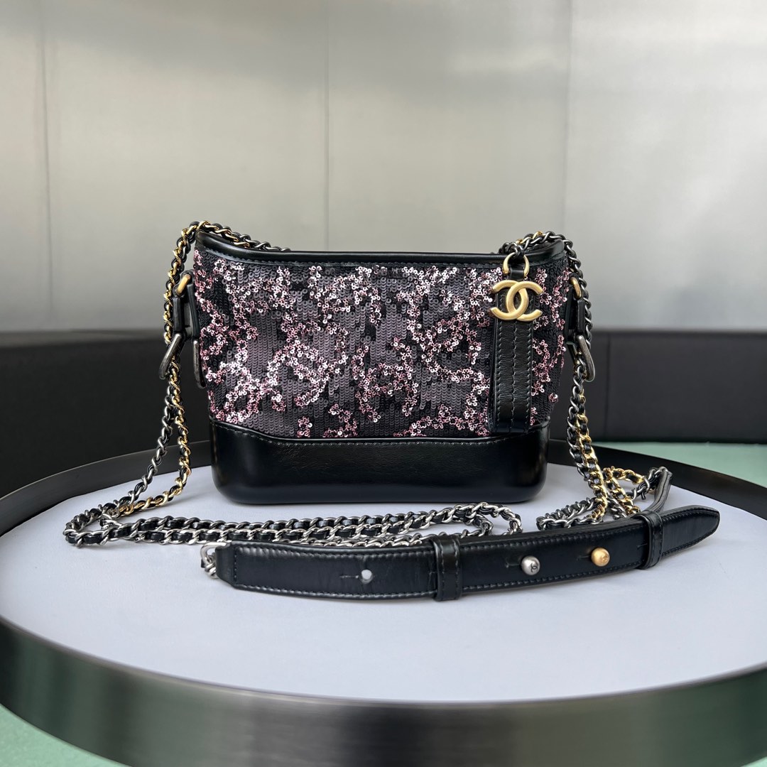 Chanel Sequin Gabrielle Bag, Luxury, Bags & Wallets on Carousell