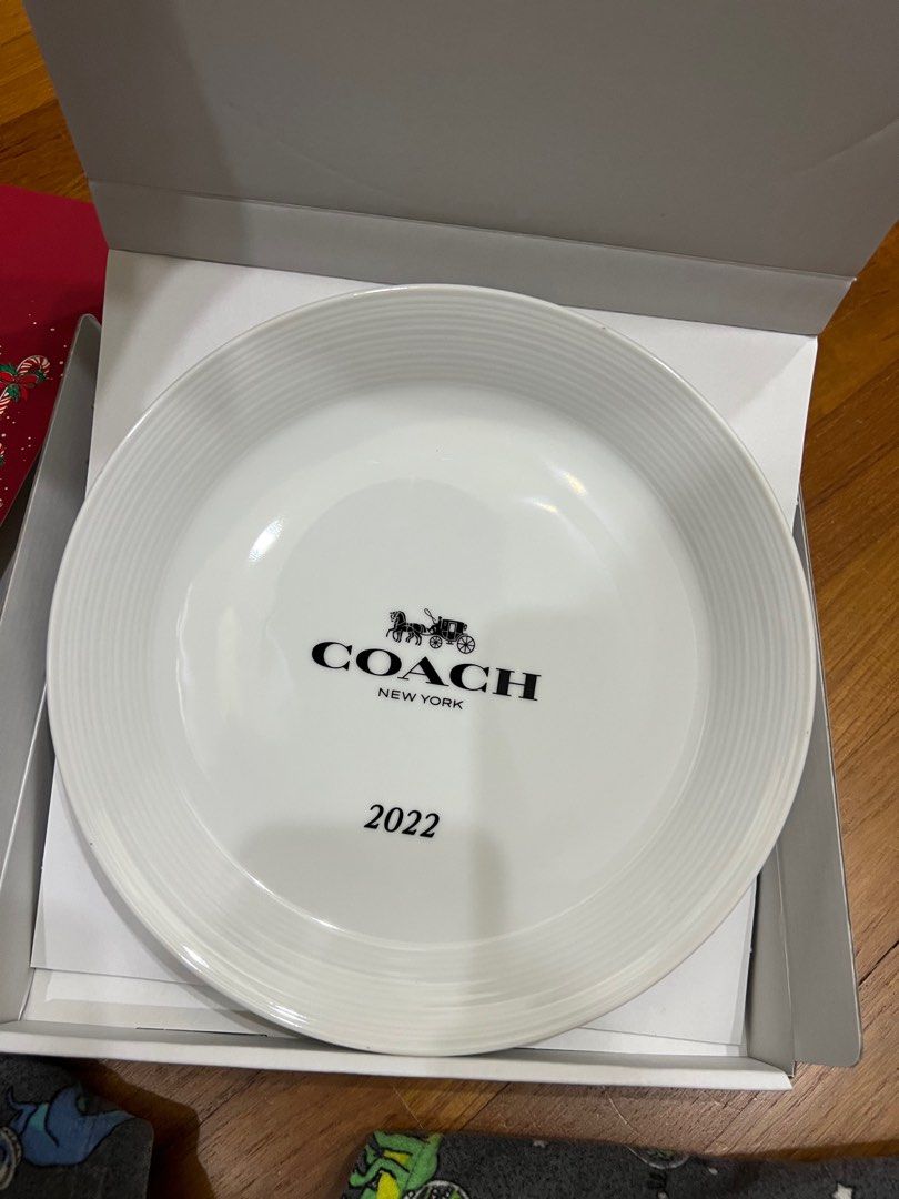 Coach plate, Luxury, Accessories on Carousell