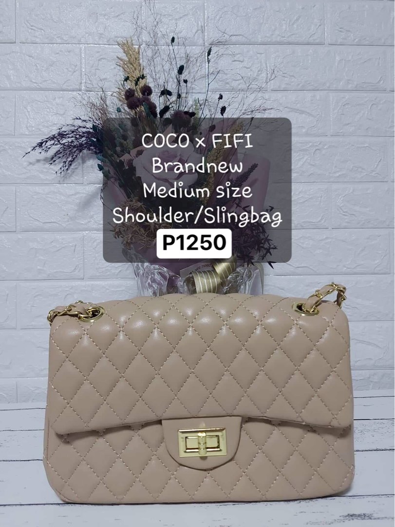 Coco x Fifi Quilted Sling Bag, Women's Fashion, Bags & Wallets, Cross ...