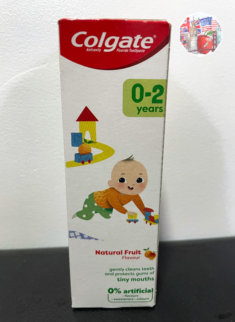 Colgate Kids Natural Fruit Baby Toothpaste 0-2 Years 50mL, Beauty ...