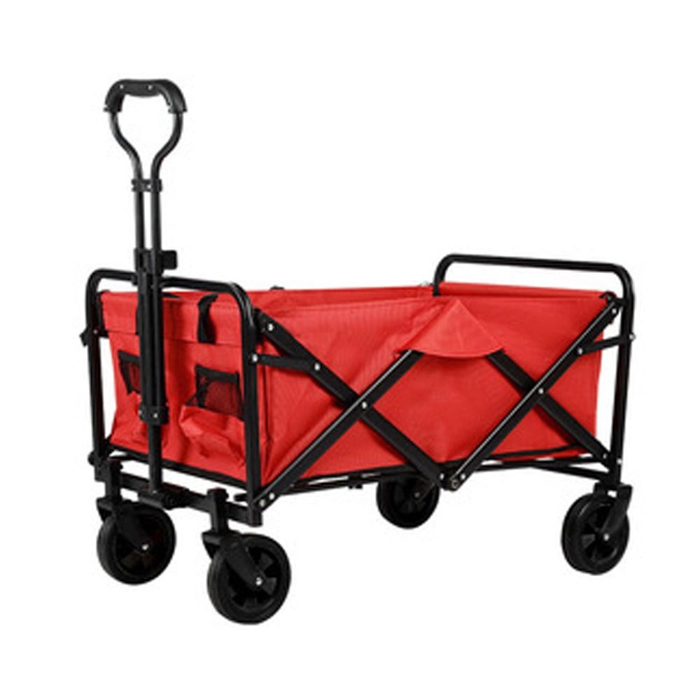 Collapsible Wagon trolley Cart, Heavy Duty Foldable Folding Trolley ...