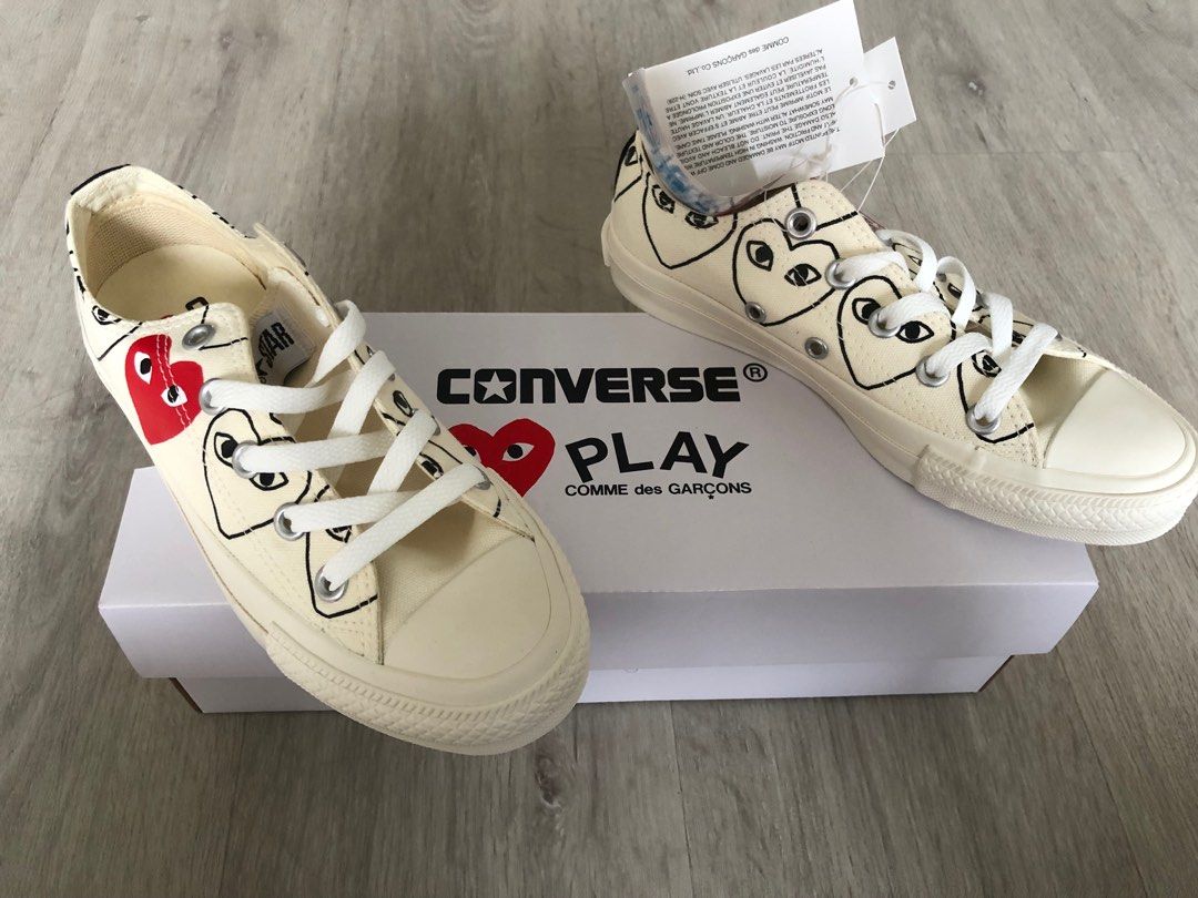 Converse CDG shoe, Women's Fashion, Footwear, Sneakers on Carousell