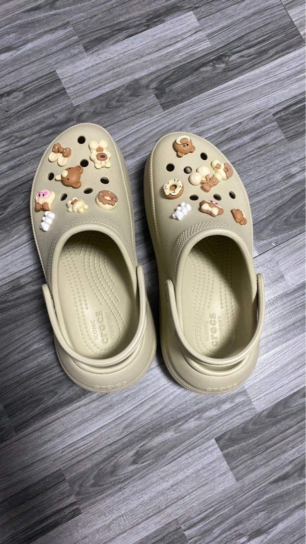 Crocs Crush Clog in Bone, Women's Fashion, Footwear, Wedges on Carousell
