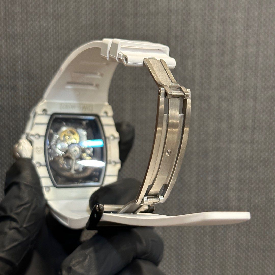 Cronus Art NTPT Carbon Fibre Full White Tonneau Watch Cronusart, Luxury ...