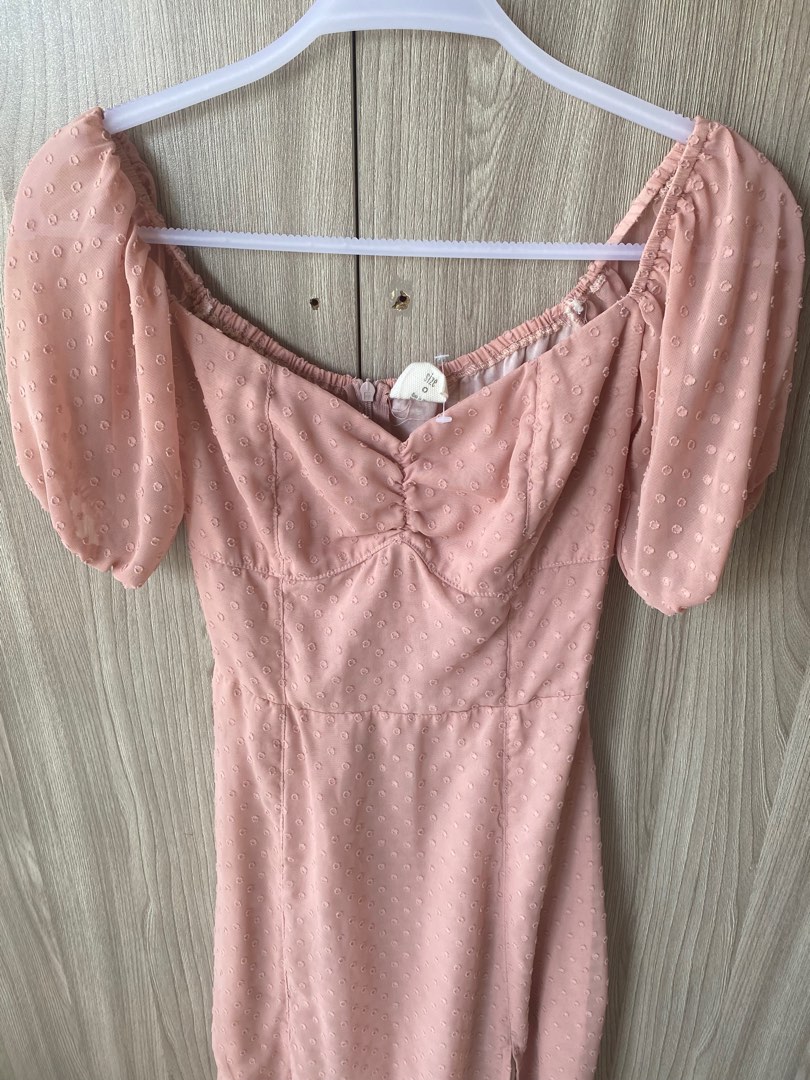 Cute Pink Midi Dress, Women's Fashion, Dresses & Sets, Dresses on Carousell