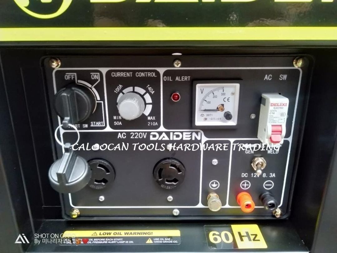 DAIDEN Japan 210A Open-Type Diesel Welding Generator Set (DDW-210A ...