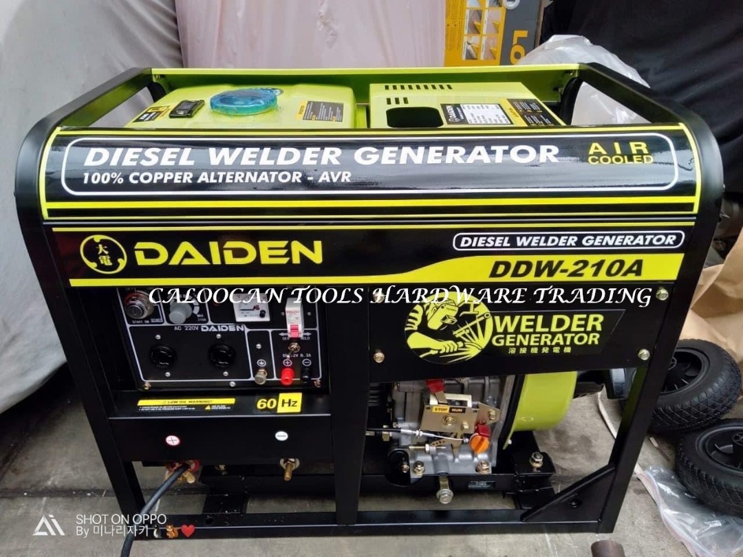 DAIDEN Japan 210A Open-Type Diesel Welding Generator Set (DDW-210A ...