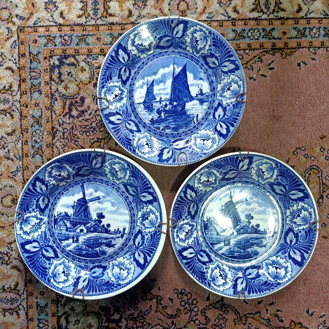 Delfts Blue Plates, Hobbies & Toys, Memorabilia & Collectibles, Vintage ...