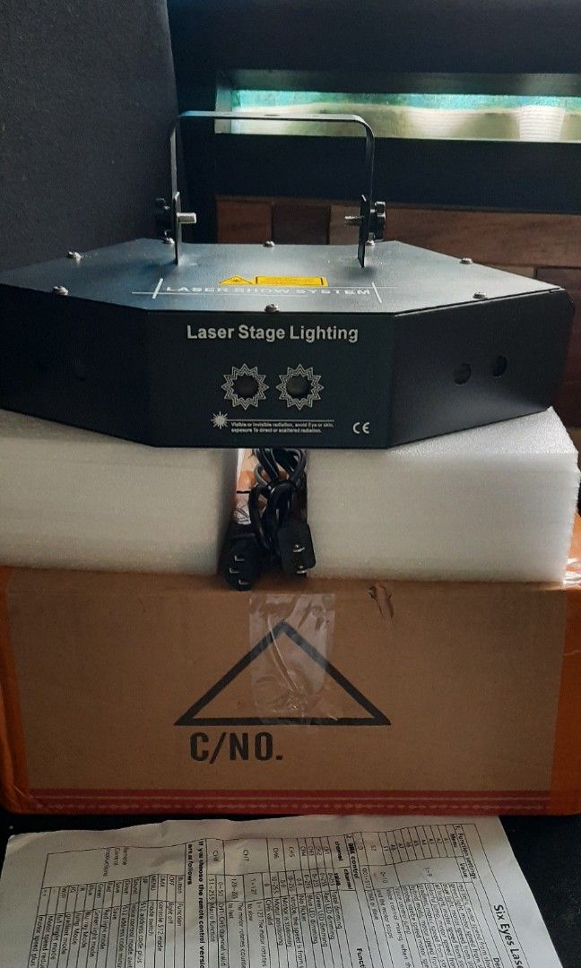 DISCO LIGHTS LASER LIGHTS STAGE LIGHTNING 6 EYES, Hobbies & Toys, Music ...