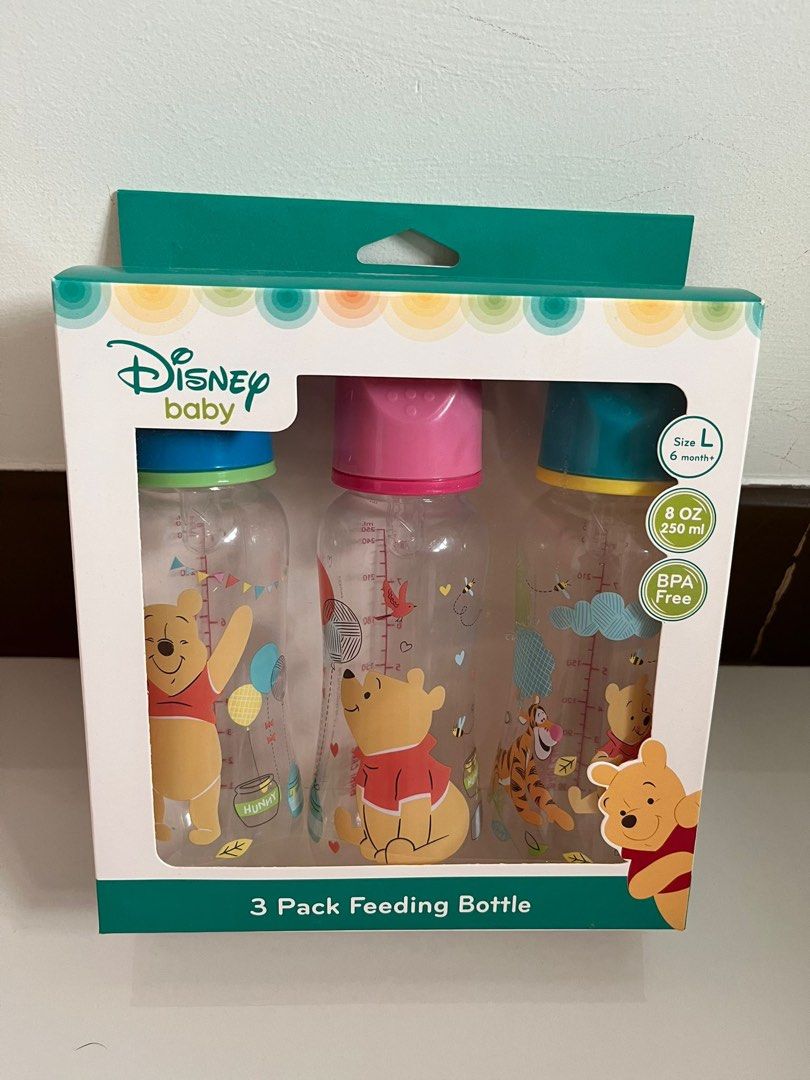 Disney Baby 3-pack feeding bottle (250ml), Babies & Kids, Nursing ...