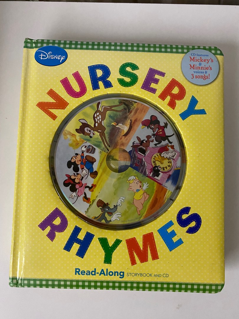 Disney nursery rhymes CD read aloud Mickey Minnie Donald voice, 興趣及遊戲 ...